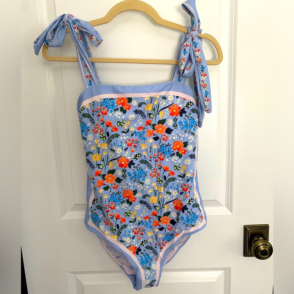 Reversible One Piece Floral Swimsuit - Gem
